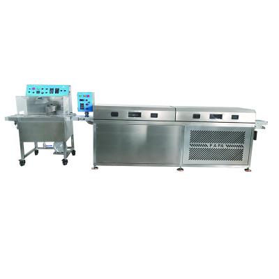 China Commercial Chocolate Enrobing Machine 220V Single Phase 15kg Capacity for Bars Cookies Nuts for sale