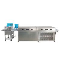 China Commercial Chocolate Enrobing Machine 220V Single Phase 15kg Capacity for Bars Cookies Nuts for sale