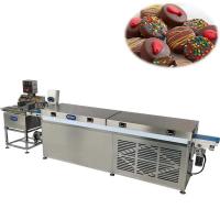 China Full Automatic Food Grade Stainless Steel Chocolate Enrober Machine 220V 8kg/h for Commercial Use for sale