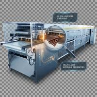 China Pocky Biscuit Chocolate Coating Machine 900 Model 450-500 pcs per Minute for sale