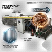 China Pocky Biscuit Chocolate Coating Machine 900 Model 450-500 pcs per Minute for sale