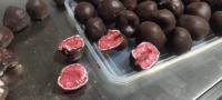 China Automatic Feeding 400mm Wide Chocolate Enrobing Machine Double Layer Coating with Cooling Tunnel for sale