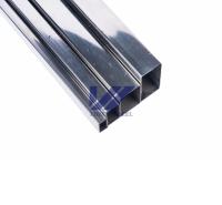 China 100x50x5mm 180# HL Stainless Steel Box Section SS 304 Welded Pipe Rustproof for sale