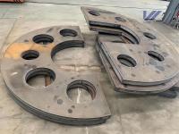 China S235JR S355jr Customized Steel Plate Cutting CNC Machining Service for sale