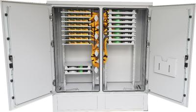 China 1024 Core IP65 Outdoor Fiber Distribution Cabinet 1700x1500x470mm 27U Rack Height for sale