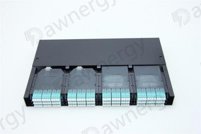 China Fixed Type 1U 144 Core High Density Patch Panel with 483x371x44mm Dimensions and MPO/Splice Cassette Compatibility for sale