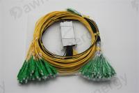 China 2x1x32 Cassette Type SC APC Fiber Optical PLC Splitter Package Size for sale
