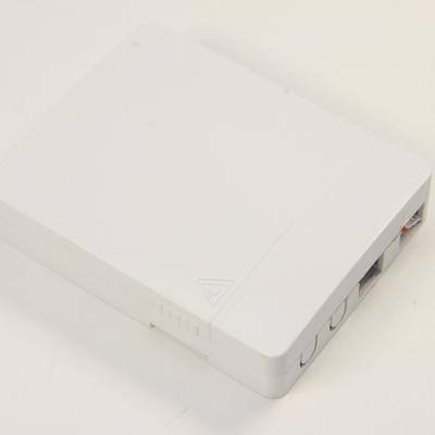 China SC Fiber Optic Faceplate Termination Box - 2 Core Capacity, 102×80×25mm ABS Distribution Box for FTTH Networks for sale