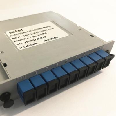 China 1X8 PLUG-IN TYPE FIBER OPTICAL PLC SPLITTER Low PDL High-reliability for sale