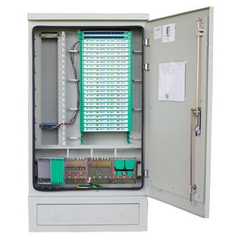 China 288 Core Steel Fiber Distribution Cabinet Plug In Type Splitter FDH Outdoor IP65 for sale
