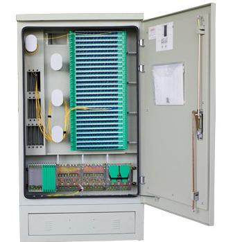 China 576 Core Stainless Steel Outdoor Fiber Distribution Hub FTTx Network Cabinet 1510x750x470mm for sale