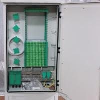 China Outdoor Fiber Distribution Cabinet 288F IP65 Cold Rolled Steel FTTX Network for sale