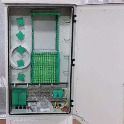 China Outdoor Fiber Distribution Cabinet 288F IP65 Cold Rolled Steel FTTX Network for sale