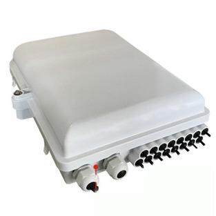 China 16 Core Fiber Optic Distribution Box SC LC PLC Wall Pole Mount 300x230x75mm for sale