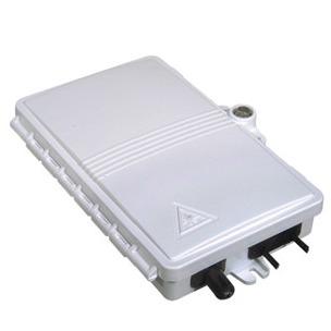 China 2 Core Fiber Optic Distribution Box PC+ABS IP65 Wall Mount Indoor Outdoor FTTH for sale