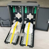 China 160 Core Indoor Metal Fiber Optic Distribution Box 19 inch Rack Mount FTTx for sale