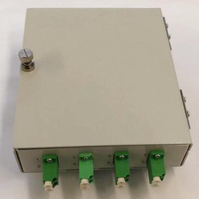 China Indoor Wall Mounted Fiber Optic Distribution Box for 8F Duplex LC FTTX Networks for sale