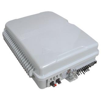 China IP65 ABS Fiber Optic Distribution Box 24 Ports FTTx Network Outdoor Indoor for sale