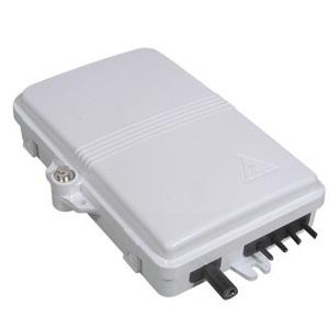 China 4 Core Fiber Optic Distribution Box for Wall/Pole Mounting, IP65 Protected PC+ABS FTTH FTTB FTTX NETWORK for sale