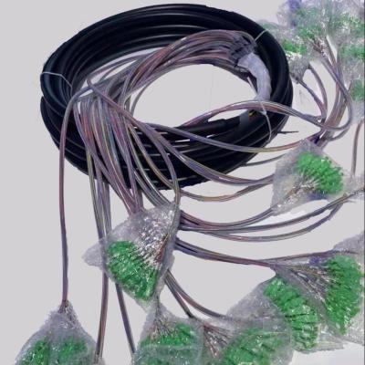 China 24-432F Fiber Optic Pigtail Fanout Low Insertion Loss High Temperature Stability for sale