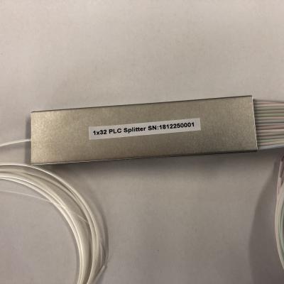 China 1x32 PLC Splitter Mini Module 0.15dB PDL Low Loss FTTH Fiber Optic Splitter 1260-1650nm for sale