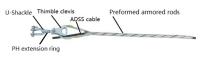China DA-ADSS-TC Series Galvanized Steel Tension Clamp for ADSS Cable - 10-60KN Breaking Load, 100-600m Span for sale