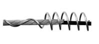 China DA-ADSS-CC Aluminum Alloy Corona Coil for ADSS Cable 9-23mm Diameter with 220mm Clamping Length for sale