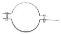 China DA-ADSS-PC Single Suspension Pole Clamp for Fiber Optic Cables - 50mm Width, 5mm Thickness Steel for sale
