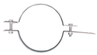 China DA-ADSS-PC Single Suspension Pole Clamp for Fiber Optic Cables - 50mm Width, 5mm Thickness Steel for sale