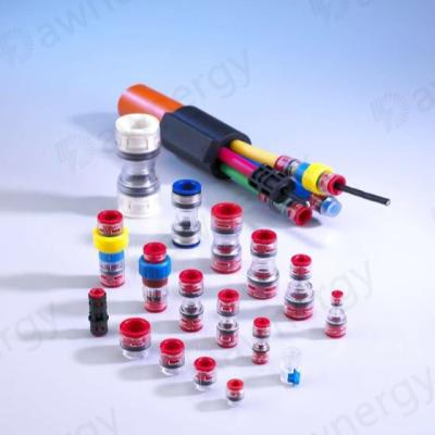 China HDPE Micro Duct Straight Connectors and End Caps - 16 Bar Blowing Pressure, 26 Bar Burst Pressure for Fiber Optic Networks for sale