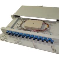 China 1U Slide Withdrawable 24-Core SC/UPC Optical Distribution Frame for 19-Inch Rack Mount for sale