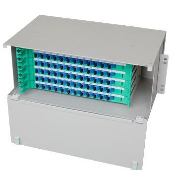 China 19 Inch Fixed Type 72 Cores SCUPC 3U Fiber Optic Distribution Unit for Data Centers & Telecom for sale