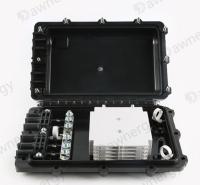 China In-line Type Fiber Optic Splice Closure 96 Fibers 6 Cable Ports PC Material for sale