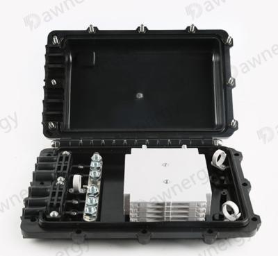 China In-line Type Fiber Optic Splice Closure 96 Fibers 6 Cable Ports PC Material for sale