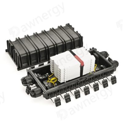 China Dome Type Fiber Optic Splice Closure 144 Cores IP68 PP+GF 4 Cable Ports for sale