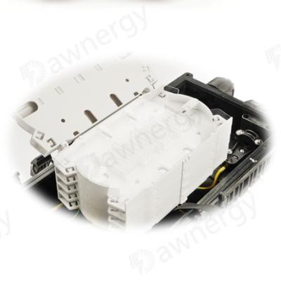 China 144-Core Mechanical Sealing Fiber Splice Closure with 6 Trays, IP68 Rating for 10-18mm Cables for sale