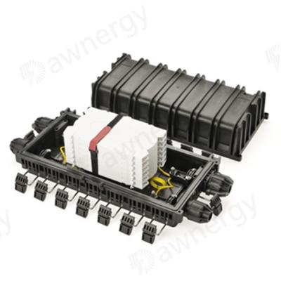 China Dome Type PP+GF 24-Core Fiber Optic Splice Enclosure - 144 Fiber Capacity, IP68 Waterproof, 525×200×151 mm for sale