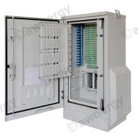 China SUS304 Fiber Distribution Cabinet 192 Capacity Ground Installation Max 432 Cores IP65 for sale