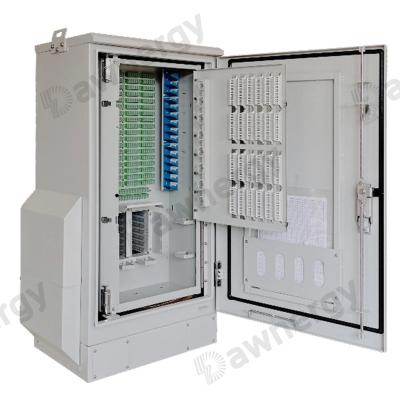 China High Capacity 192 Pass Through Fiber Distribution Cabinet with IP65 Rating and -40°C to +60°C Operating Temperature for sale