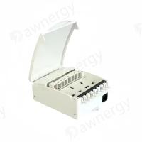 China 12 Core FTTH Fiber Optic Distribution Box IP54 Wall Mount PC+ABS 151.8x105.7x59mm for sale