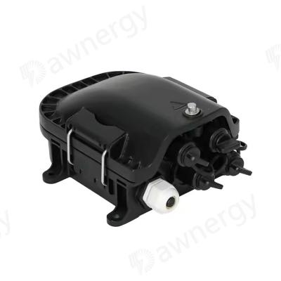 China 12 Ports Pre Connectorized IP68 Fiber Optic Distribution Box 168x138x78mm Black PP for sale