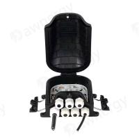 China 4 Core FTTH Fiber Distribution Box ABS PC PP IP68 Waterproof Splice Terminal Box for sale