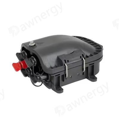 China 12 Port Outdoor Wall Pole Mounted Fiber Distribution Box 168x138x78mm UL94HB for sale