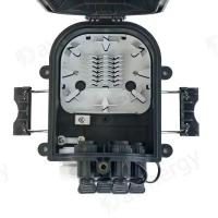 China IP68 12-Core Fiber Optic Distribution Box Black 168x138x78mm Wall Mount for sale