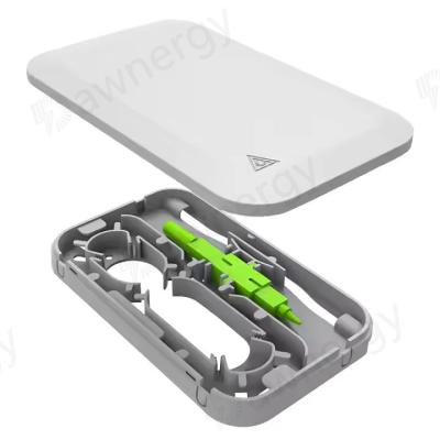 China Dawnergy FTTH Fiber Distribution Box 1 Core SC Adapter 149x90x15mm ABS Indoor Fiber Optic Terminal Box for sale