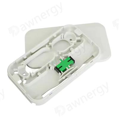 China Dawnergy FTTH Fiber Optic Terminal Box 149x90x15mm ABS White 60g for Network Installation for sale
