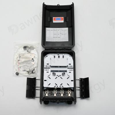China CE RoHS FCC Certified 12 Fiber Distribution Box for FTTx Cold Rolled Steel Black for sale