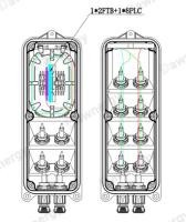China Black FTTH Fiber Optic Terminal Box IP68 48h Salt Spray Test -40℃ to +85℃ for sale