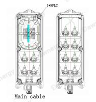 China FTTH Fiber Distribution Box IP68 264x100x66.5mm for Outdoor Telecom Networks for sale