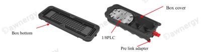 China FTTH Fiber Distribution Box IP65 PP+GF 264x100x66.5mm for -40C to 85C for sale